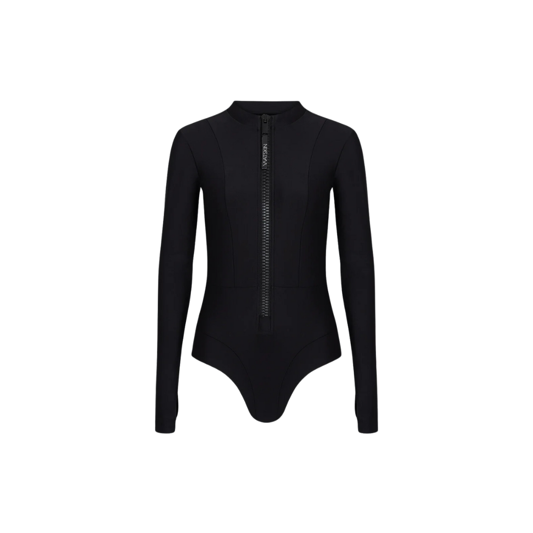 Harper Full Coverage Bodysuit in Black | The Skin Savant by Amy Peterson